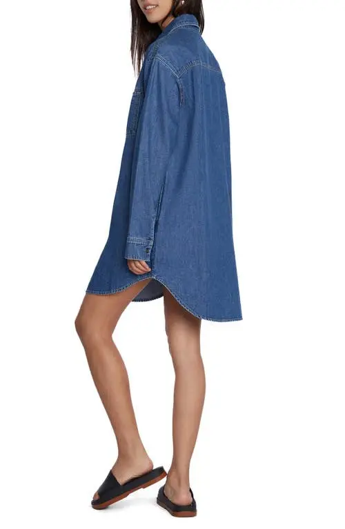 WASH LAB DENIM Oversized Shirt Dress