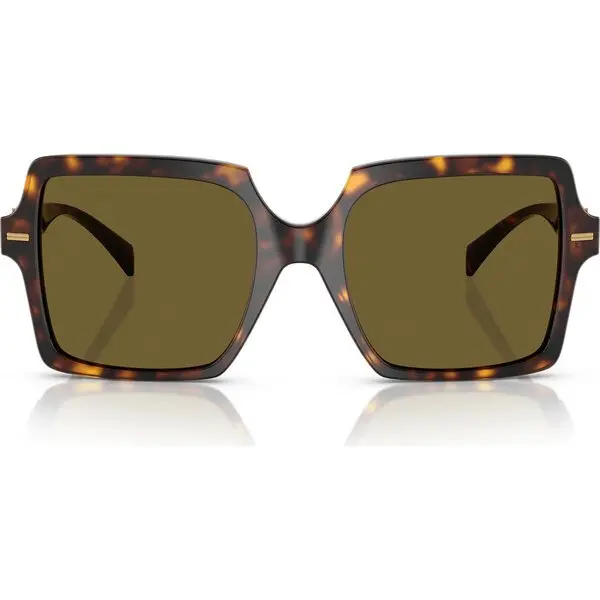 Versace 55mm Square Sunglasses - Havana