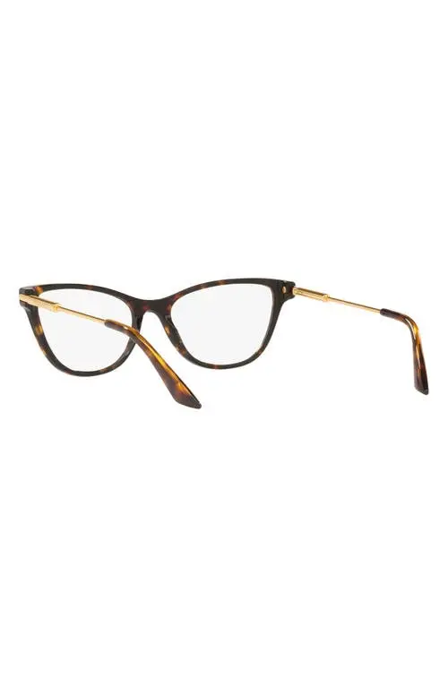 Versace 54mm Cat Eye Eyeglasses - Havana