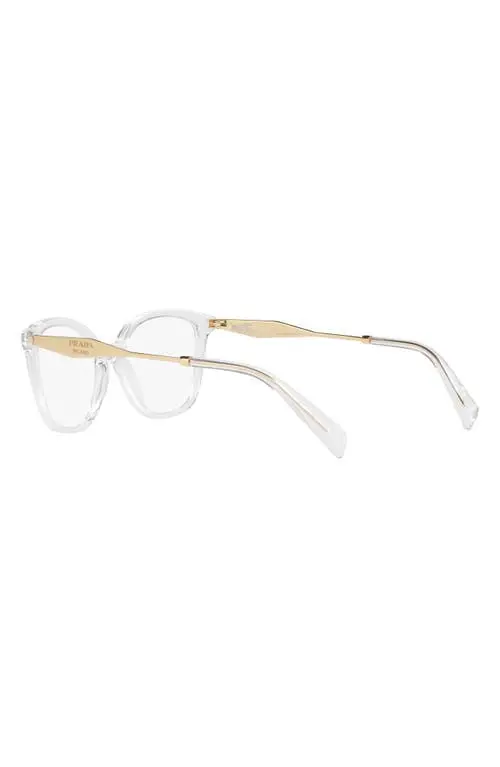 Prada 52mm Butterfly Eyeglasses - Crystal