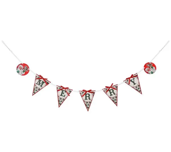 MR. CHRISTMAS 72' Vintage Banner Merry - One-color