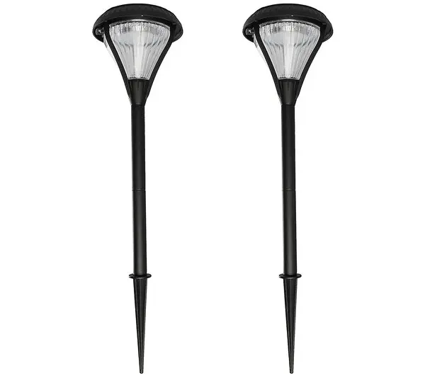 GAMA SONIC Gamasonic Set Of 2 Premier Garden Dual Stake Li Hts - One-color