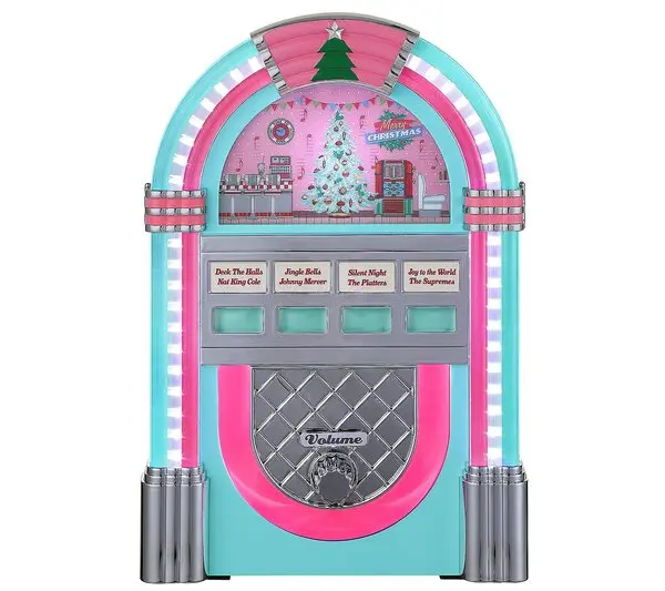 MR. CHRISTMAS 9' Retro Jukebox Teal - One-color