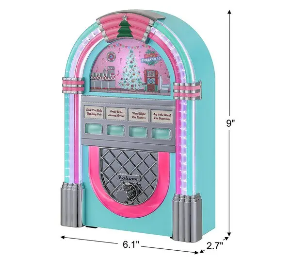 MR. CHRISTMAS 9' Retro Jukebox Teal