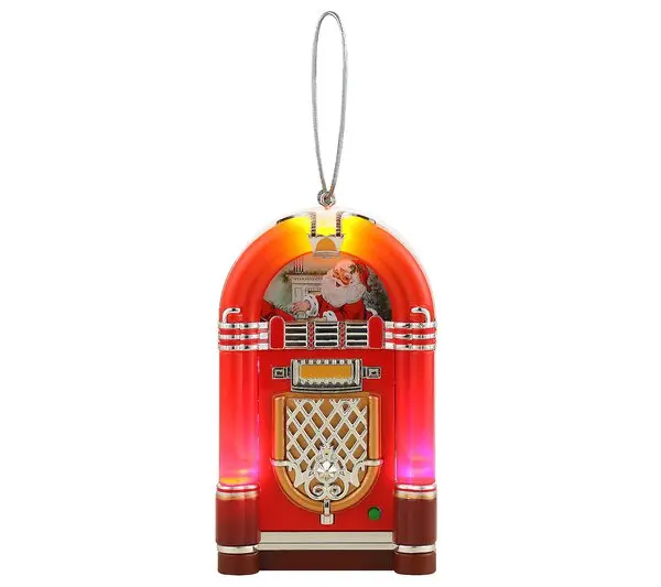 MR. CHRISTMAS 4.7' Retro Jukebox Ornament Red