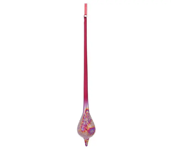 MELROSE Iridescent Glass Drop Ornament