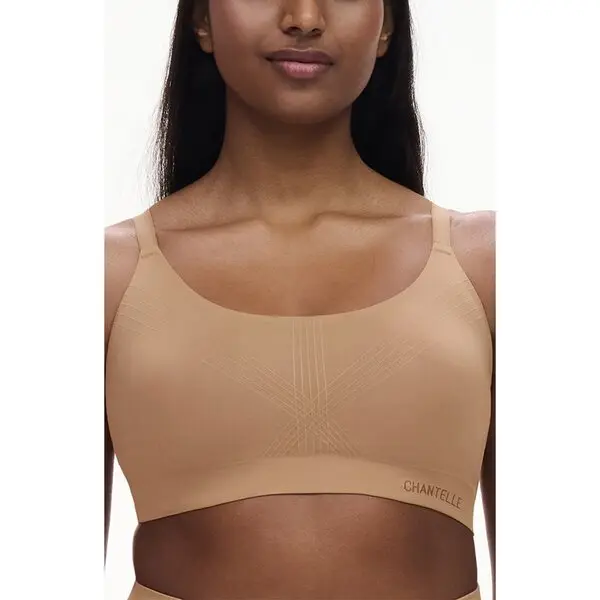 Chantelle Smooth Comfort Seamless Padded Bralette - Terracotta