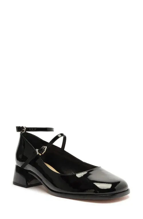 Schutz Dorothy Block Heel Mary Jane Pump - Black