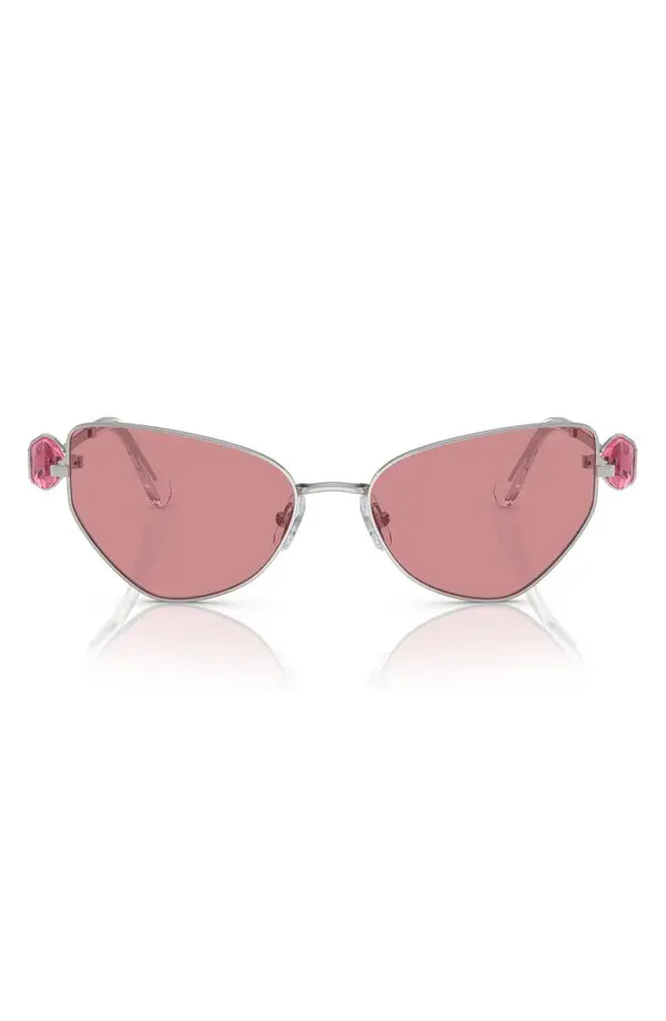 SWAROVSKI 57mm Irregular Sunglasses