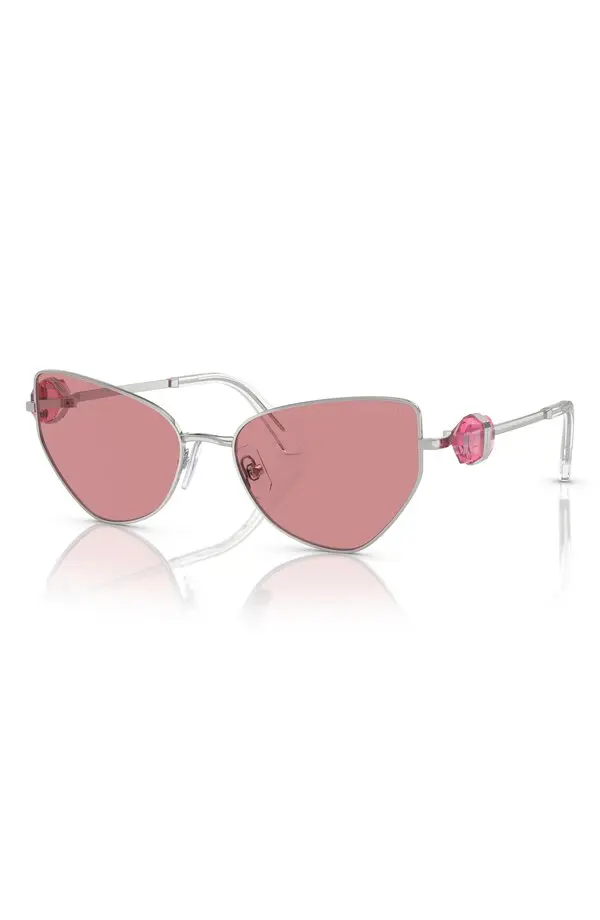 SWAROVSKI 57mm Irregular Sunglasses