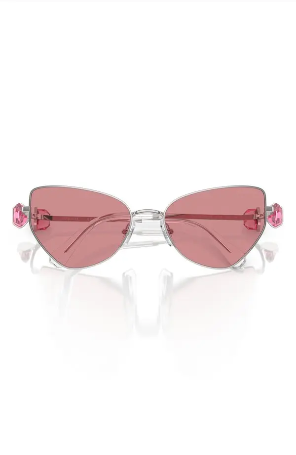 SWAROVSKI 57mm Irregular Sunglasses