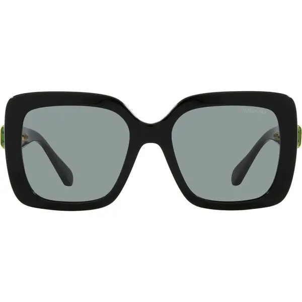 SWAROVSKI 55mm Square Sunglasses - Black