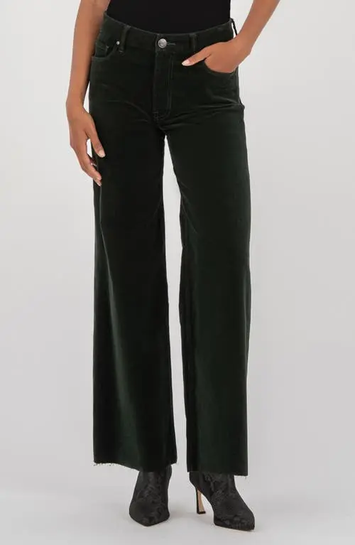Kut From The Kloth Meg High-waist Wide-leg Jeans - Dark Forest