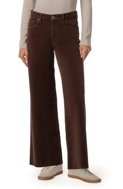 Kut From The Kloth Meg High-waist Wide-leg Jeans - Truffle