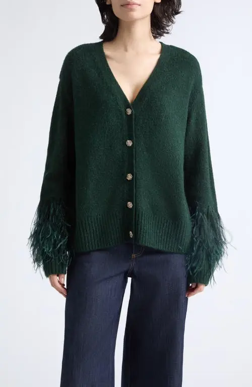 Cinq À Sept Briana Cardigan - Deep Malachite