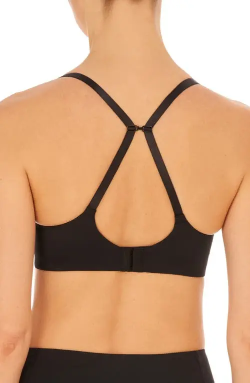 Natori Liquid Underwire Balconette Push-up Bra - Black