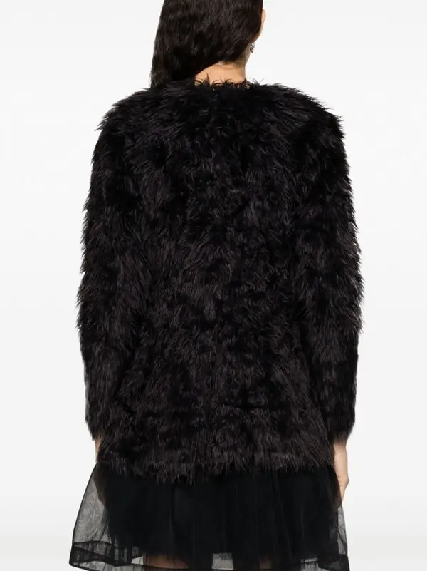 Comme Des Garçons Faux-fur Long-sleeved Top