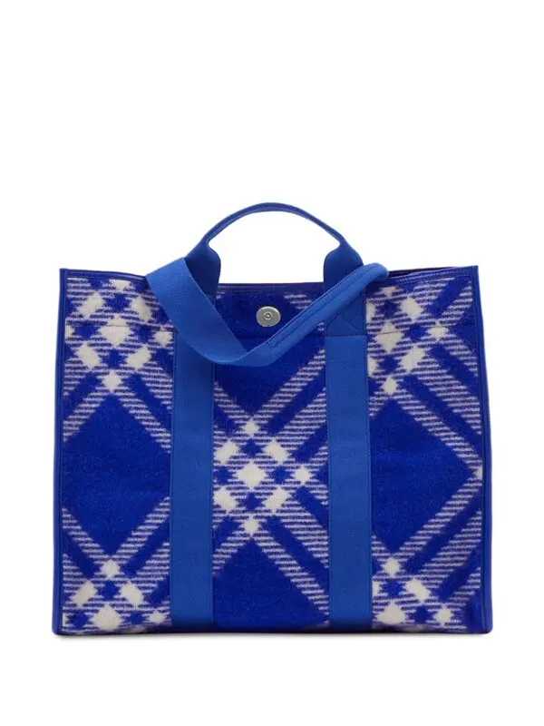 Burberry Check-pattern Shopper Tote