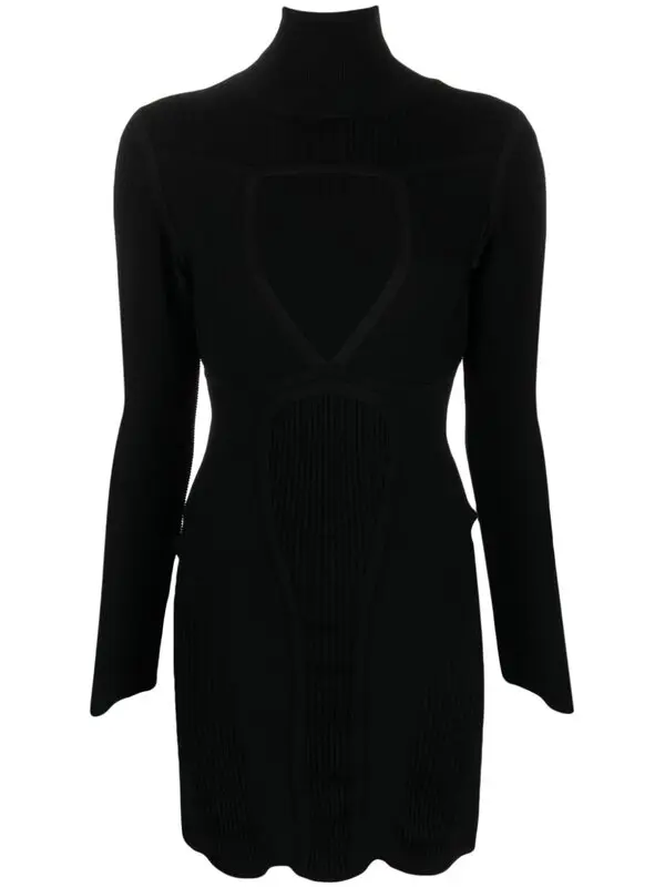 ALESSANDRO VIGILANTE Roll-neck Minidress
