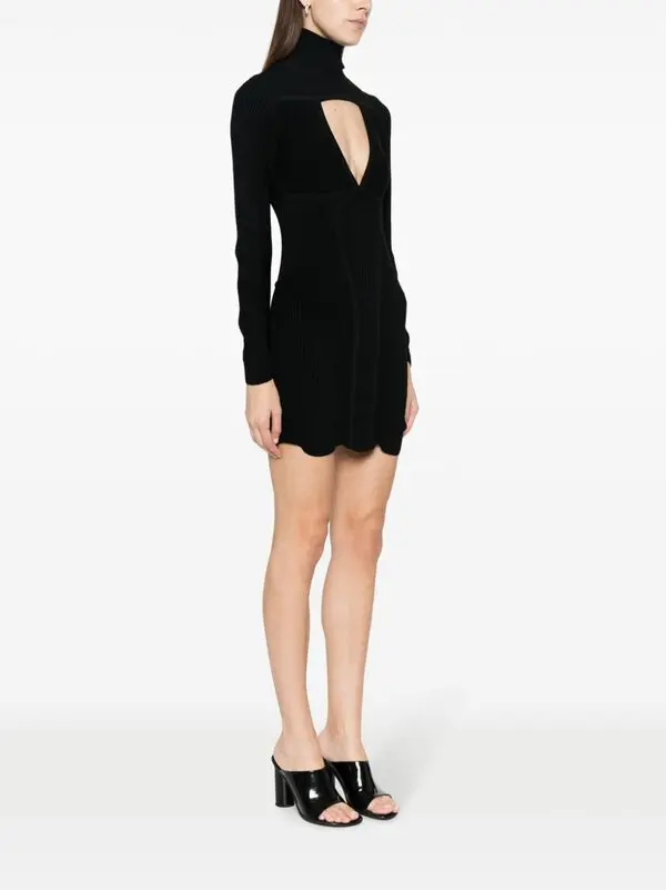 ALESSANDRO VIGILANTE Roll-neck Minidress