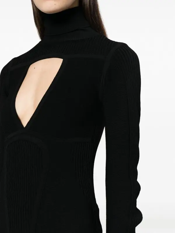 ALESSANDRO VIGILANTE Roll-neck Minidress