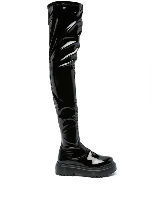 LE SILLA Ranger 50mm Thigh-high Boots - Black