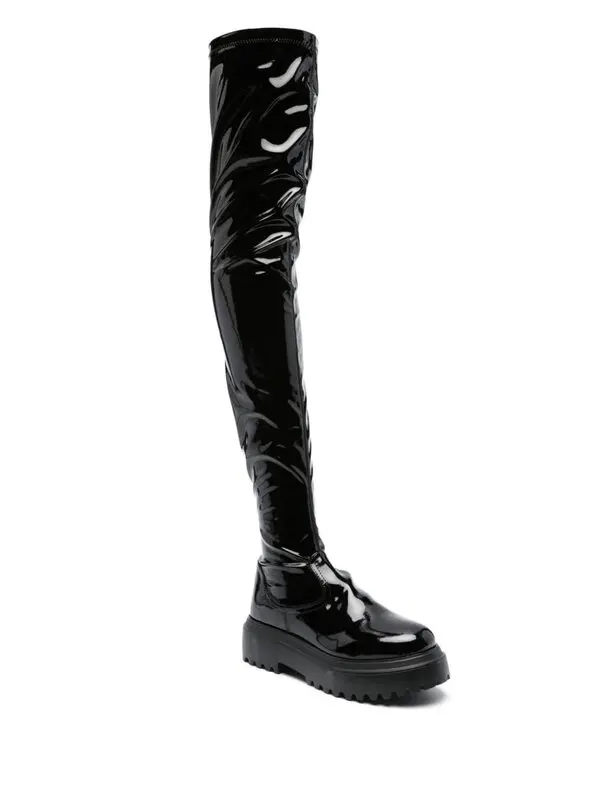 LE SILLA Ranger 50mm Thigh-high Boots - Black