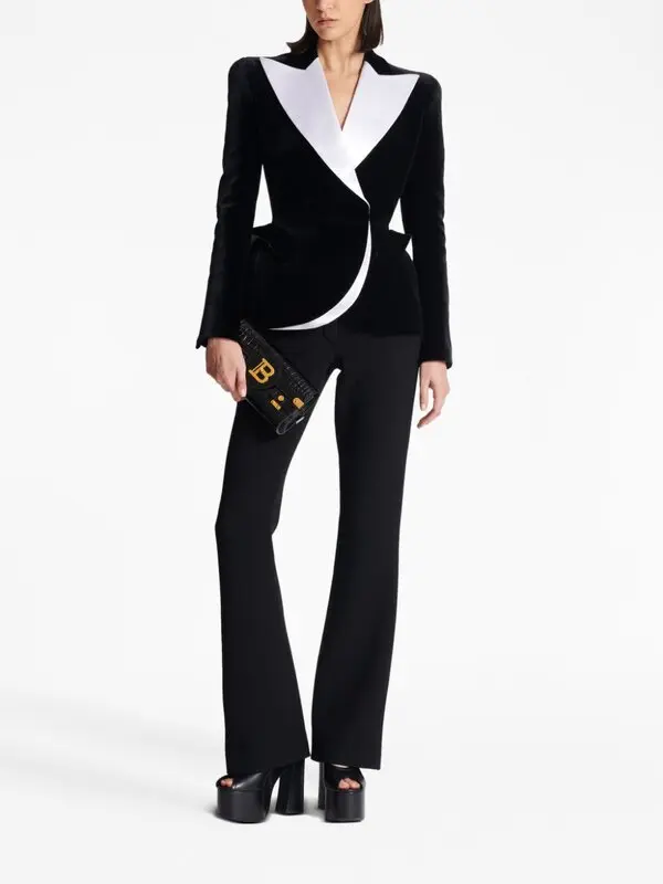 Balmain Two-tone Velvet Blazer