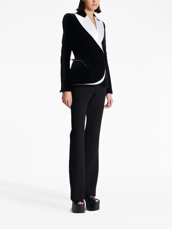 Balmain Two-tone Velvet Blazer