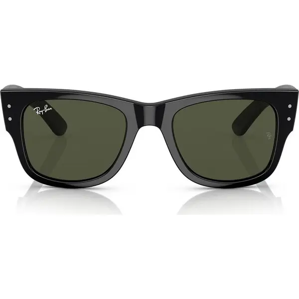 Ray-ban Mega Wayfarer 52mm Square Sunglasses - Black
