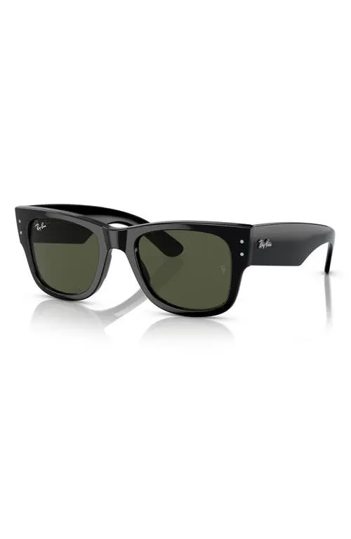 Ray-ban Mega Wayfarer 52mm Square Sunglasses - Black