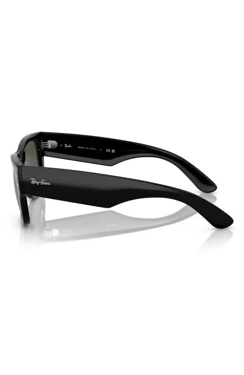 Ray-ban Mega Wayfarer 52mm Square Sunglasses - Black
