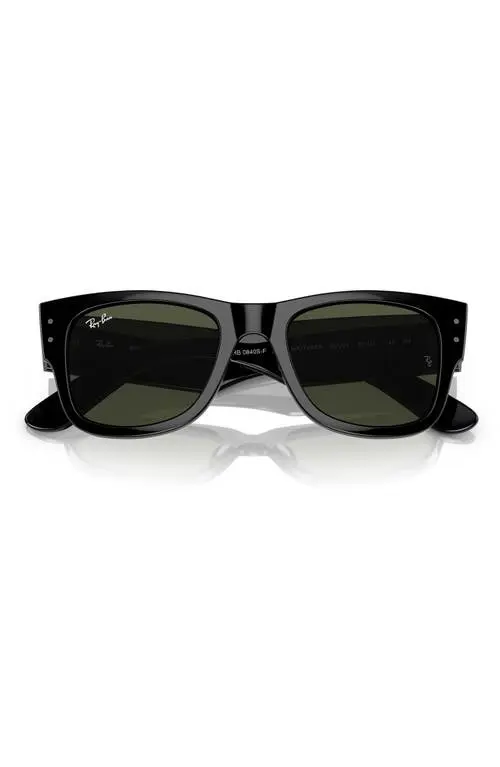 Ray-ban Mega Wayfarer 52mm Square Sunglasses - Black