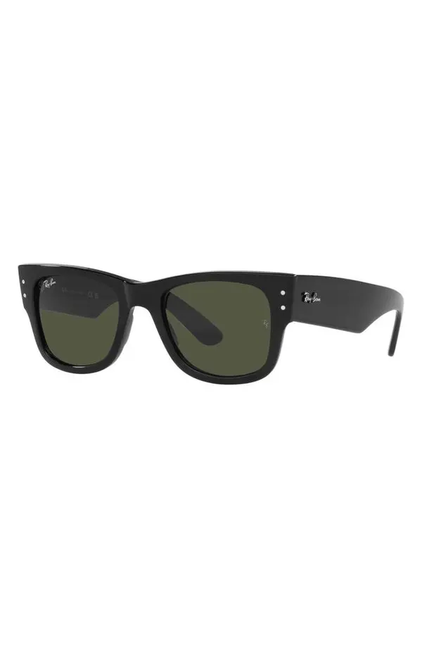 Ray-ban Mega Wayfarer 52mm Square Sunglasses - Black