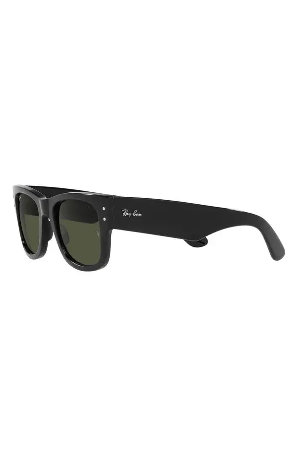 Ray-ban Mega Wayfarer 52mm Square Sunglasses - Black