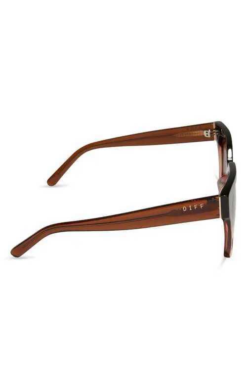 DIFF Bella 54mm Square Sunglasses - Brown Gradient