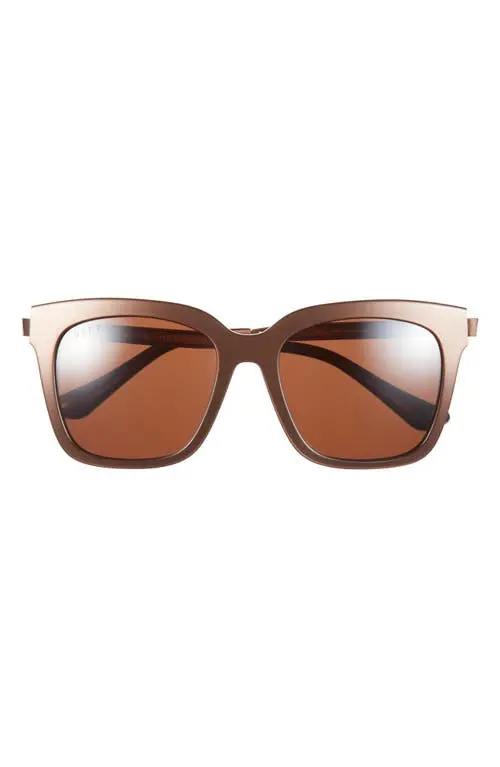 DIFF Bella 54mm Square Sunglasses - Moscow Mule/brown Gold Flash
