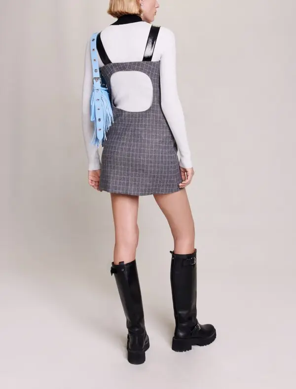 Maje Short Checked Dress