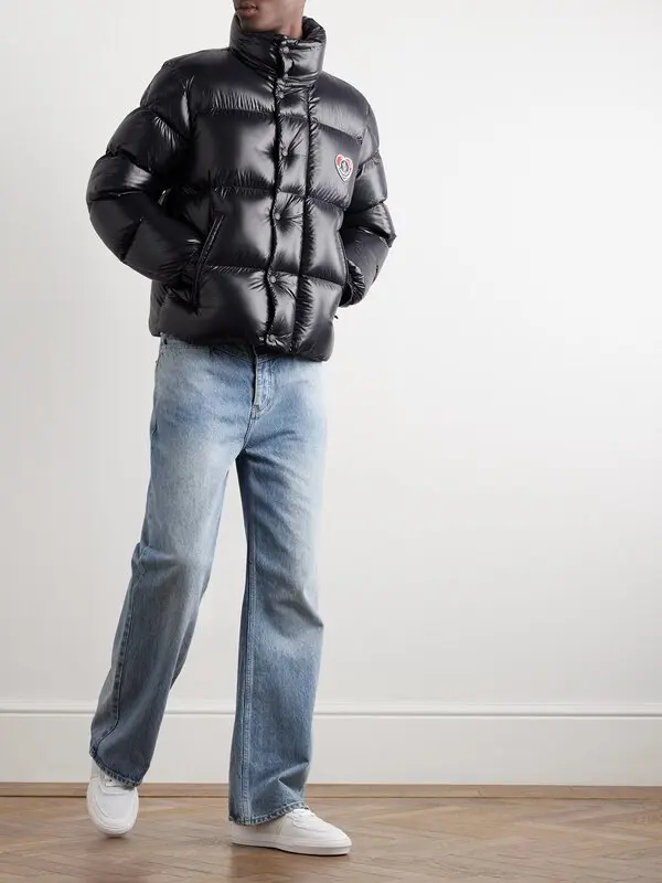 Moncler Misam Logo-appliquéd Quilted Down Jacket