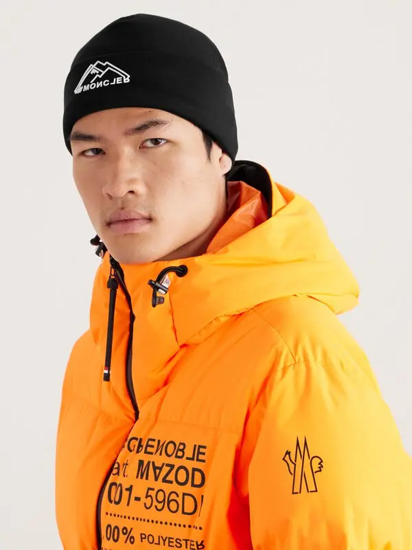 Moncler Logo Appliqué Beanie