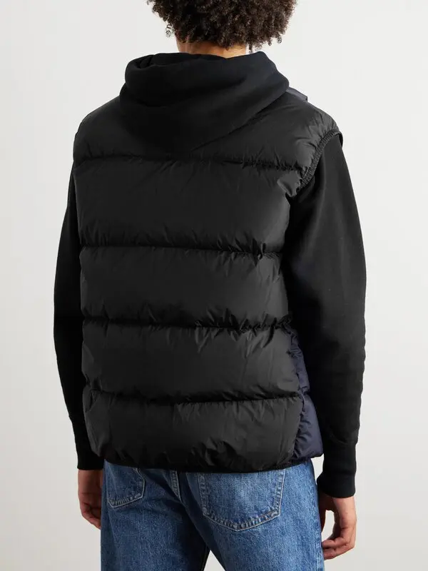 Moncler Almaz Logo-appliquéd Two-tone Quilted Shell Down Gilet