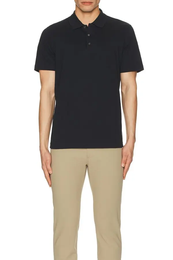 Theory Bron Cotton Polo - Eclipse
