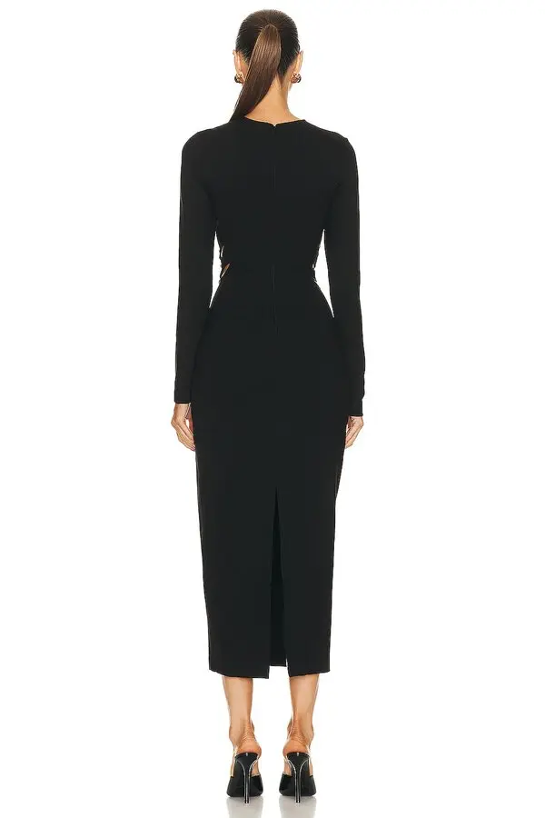 midi black strapless dress STRAPLESS MIDI BLACK DRESS | CULT MIA