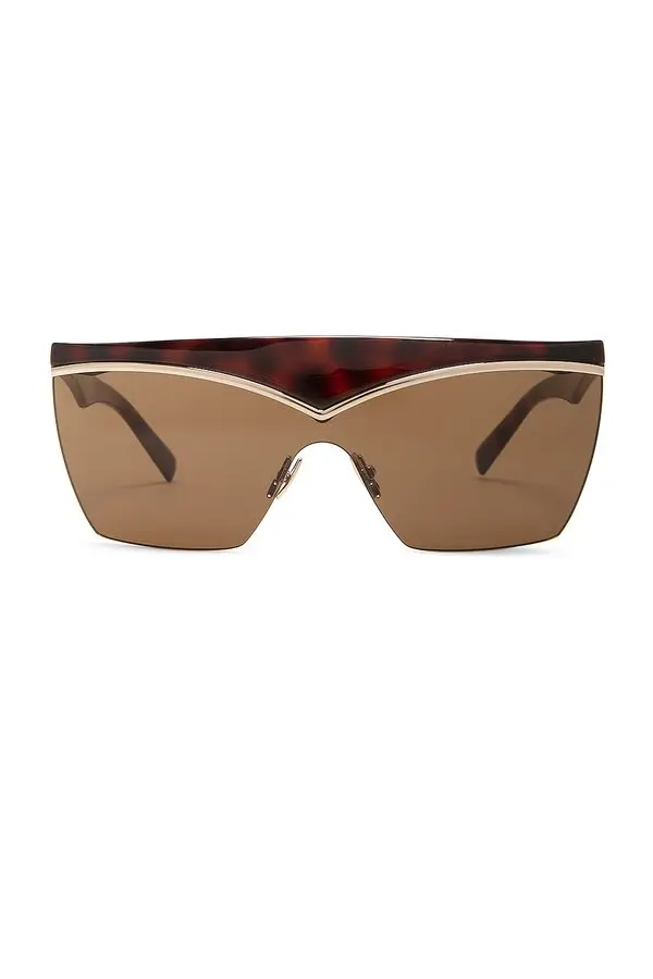 Saint Laurent Sl 614 Mask Sunglasses - Havana