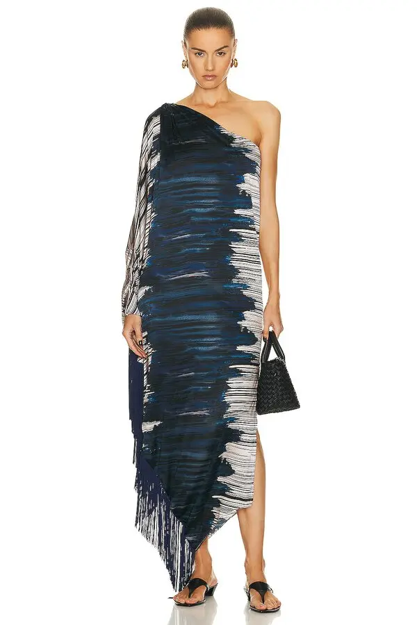 strapless open back dress OMBRE TULLE W/ ROLLER GLITTER | 3364-1060
