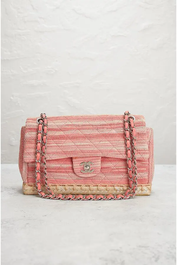 Chanel Jute Espadrille Flap Bag