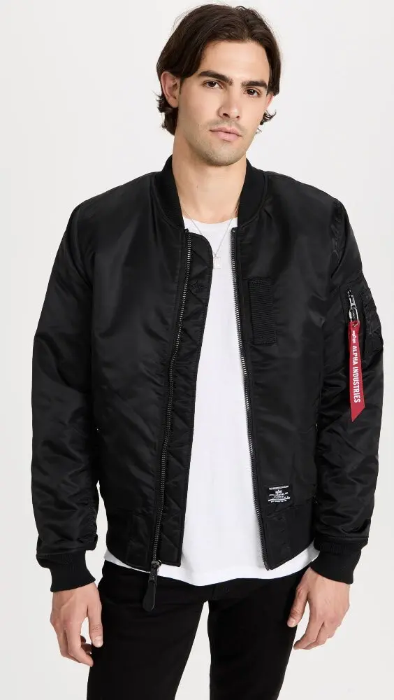 Alpha Industries Ma-1 Regular Fit Flight Jacket - Black