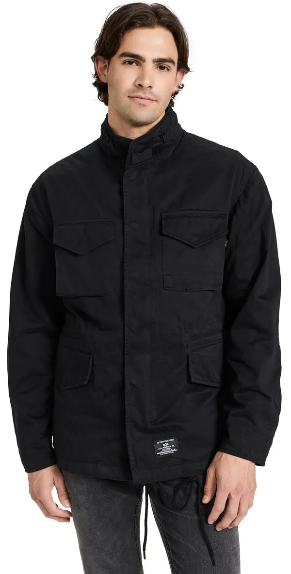 Alpha Industries M-65 Relaxed Fit Field Jacket - Black