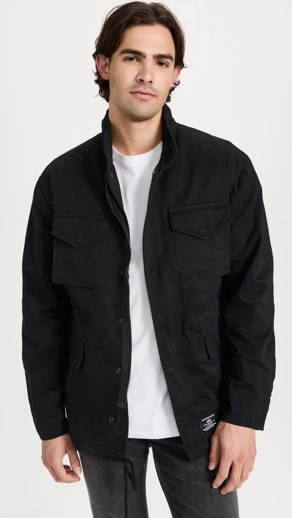 Alpha Industries M-65 Relaxed Fit Field Jacket - Black