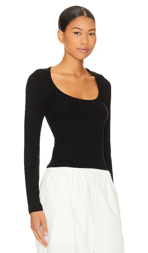 Lna Crown Scoop Long Sleeve Top